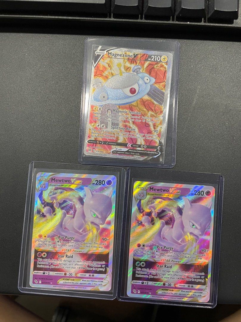 Pokemon English TCG Card Magnezone Mewtwo Mew two vstar pokemon go ...