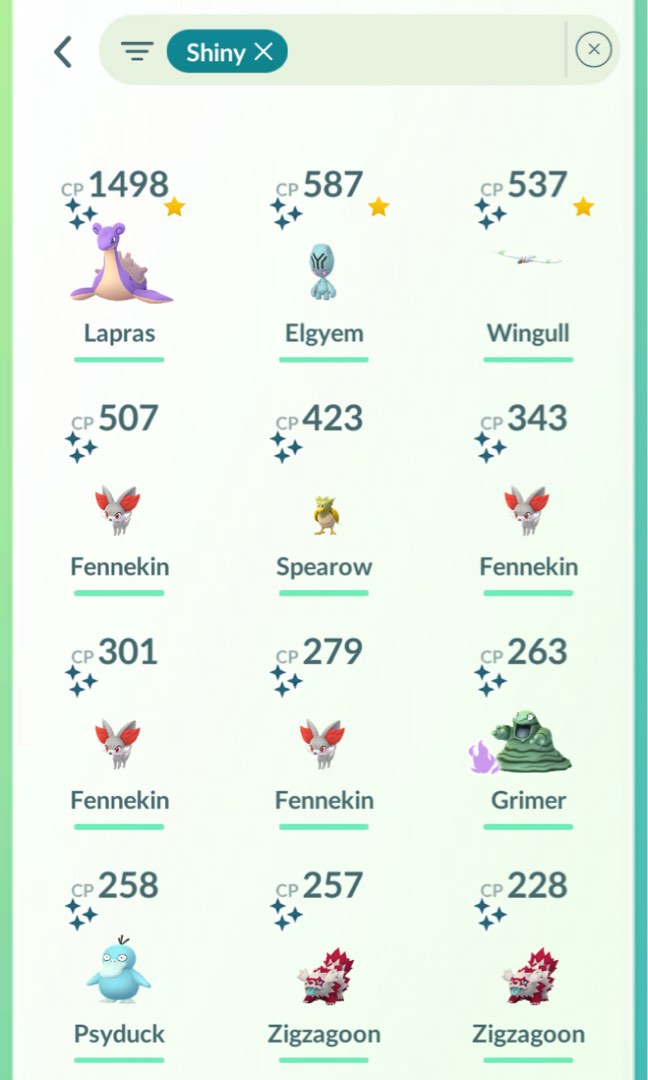 Pokemon go shinies, Video Gaming, Gaming Accessories, Interactive Gaming Figures on Carousell