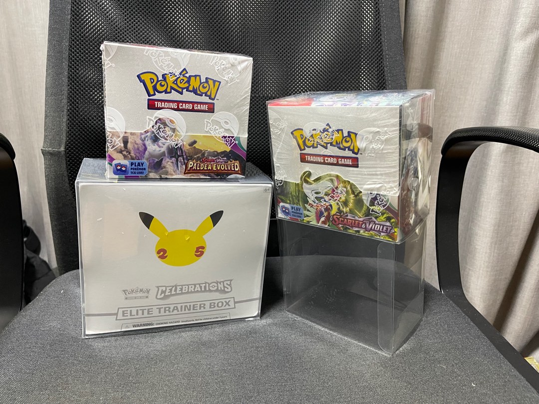Pokémon PVC ETB and BB booster box Protector case, Hobbies & Toys, Toys ...