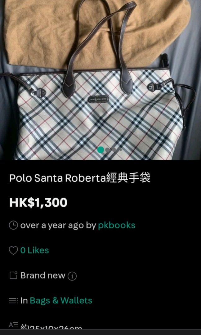 POLO SANTA ROBERTA TOTE BAG on Carousell