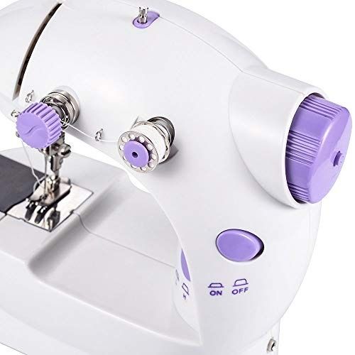 Portable Sewing Machine Mini Sewing Machine Two-Wire Two-Speed Pedaling ...