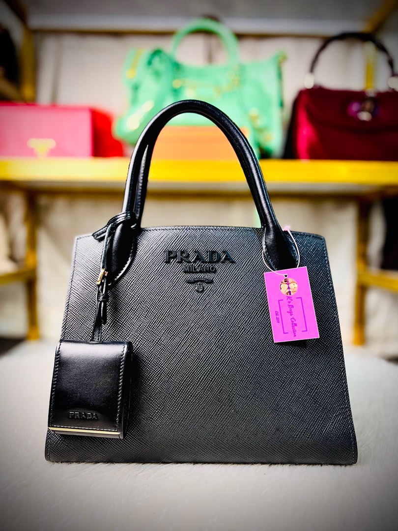 Prada Monochrome saffiano on Carousell