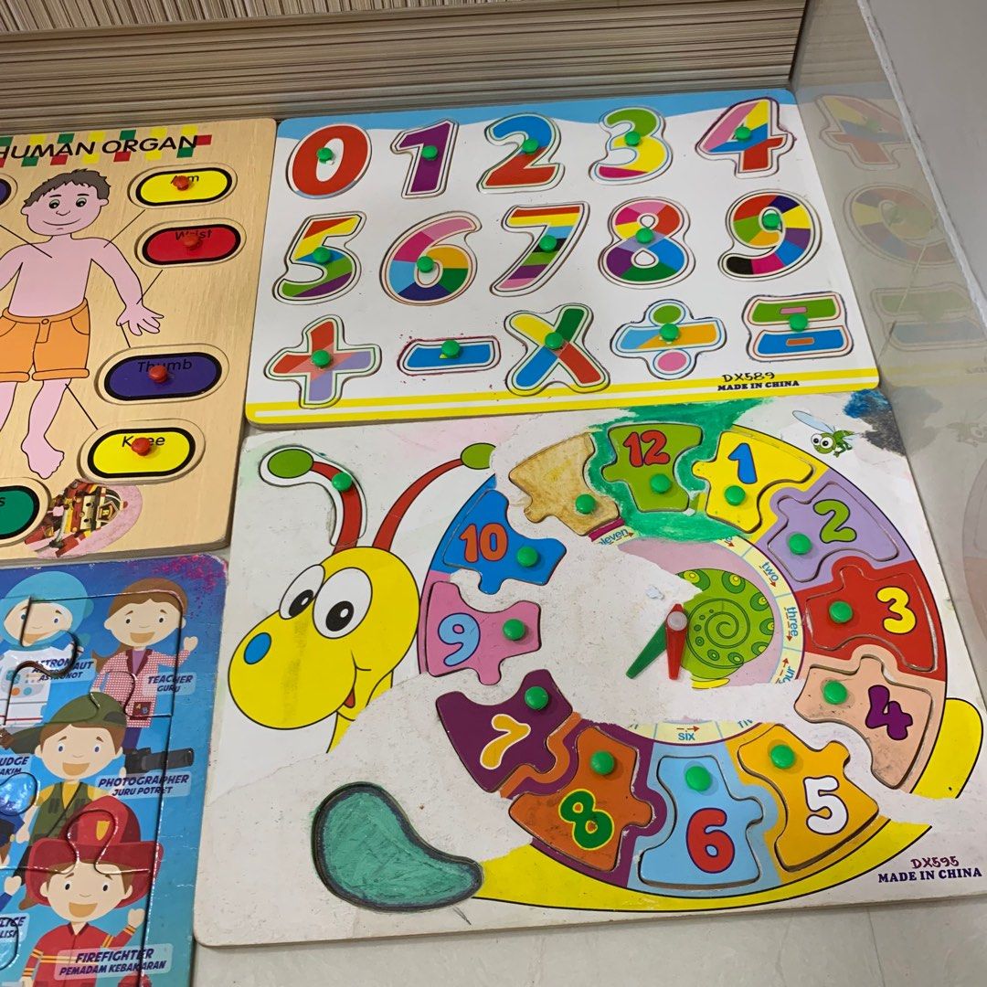 Puzzle angka/puzzle profesi/puzzle anggota badan/puzzle anak, Toys ...