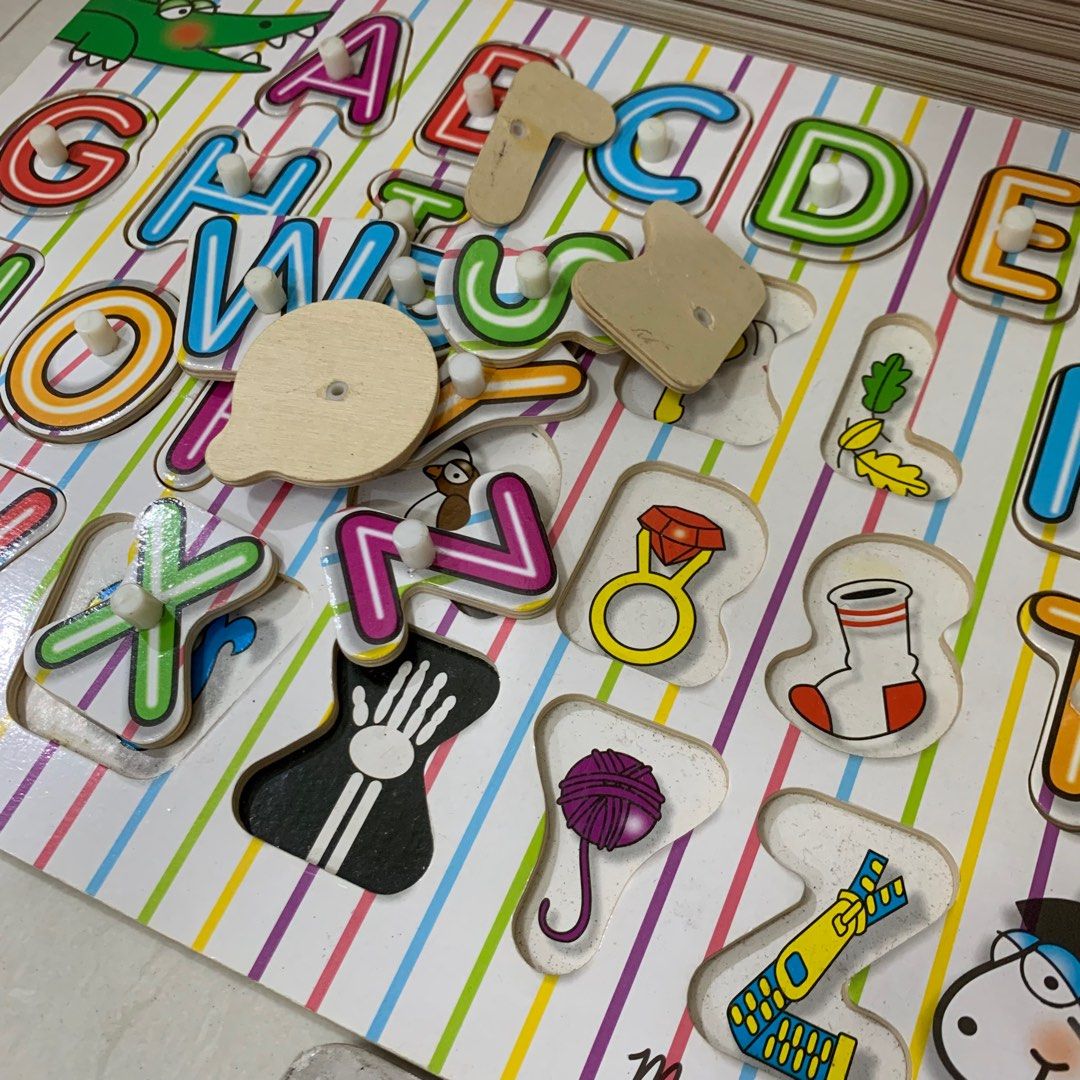 Puzzle huruf/puzzle abjad/puzze alphabet/puzzle anak/puzzle, Toys ...