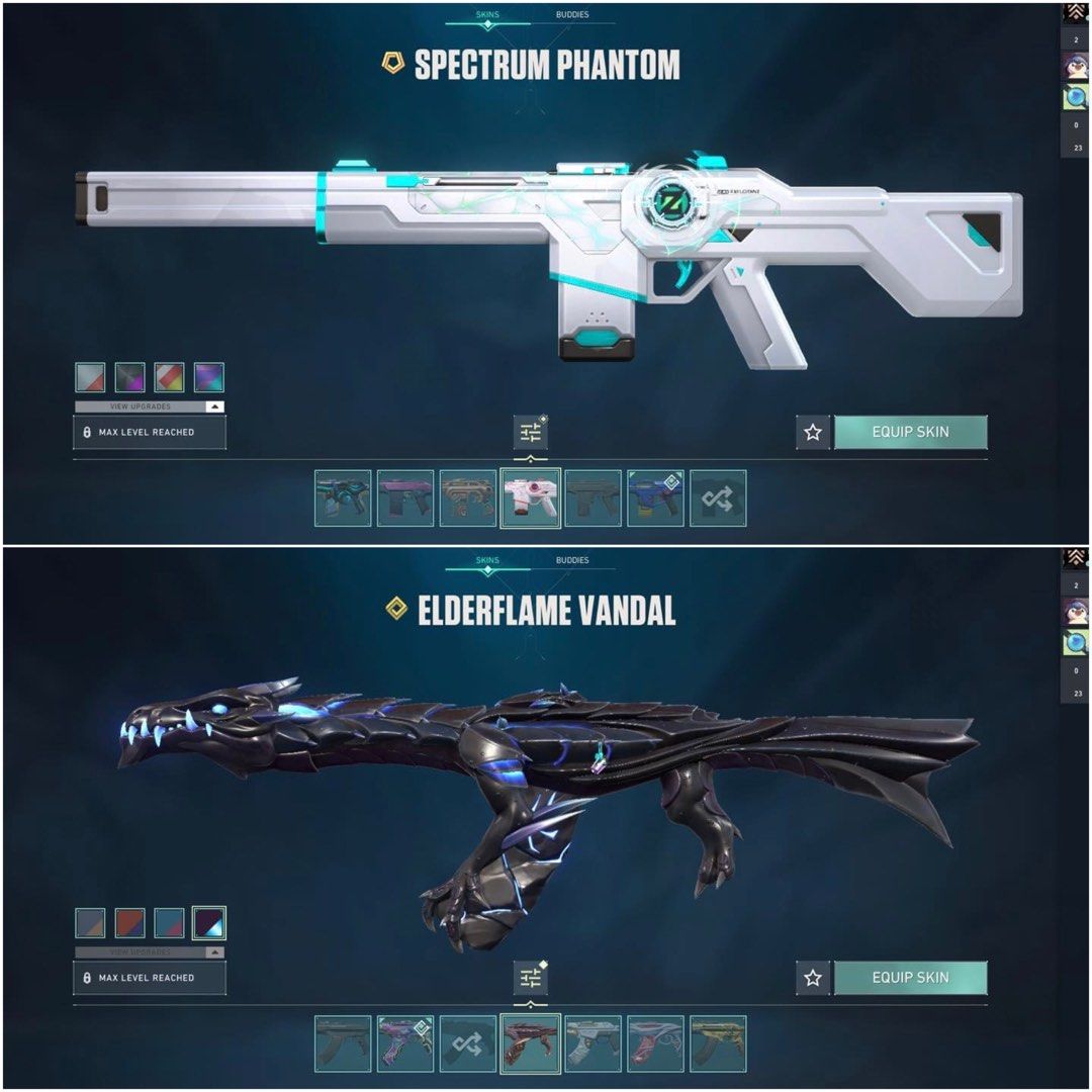 RADIANT PHANTOM+REAVER KARAMBIT+GAIA VANDAL+RGX SPECTRE, 8 PREMIUM ...