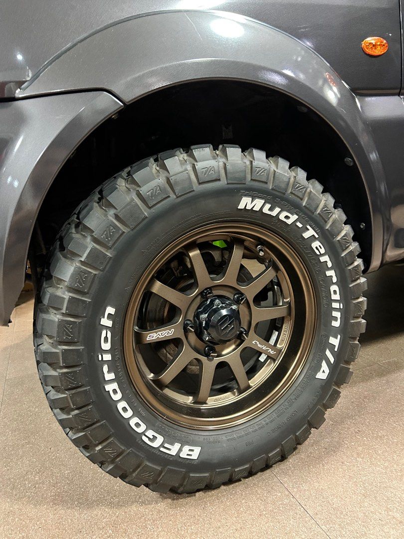 Rays Alap-J with KM2 BFGoodrich Mud Tires, Car Parts & Accessories ...