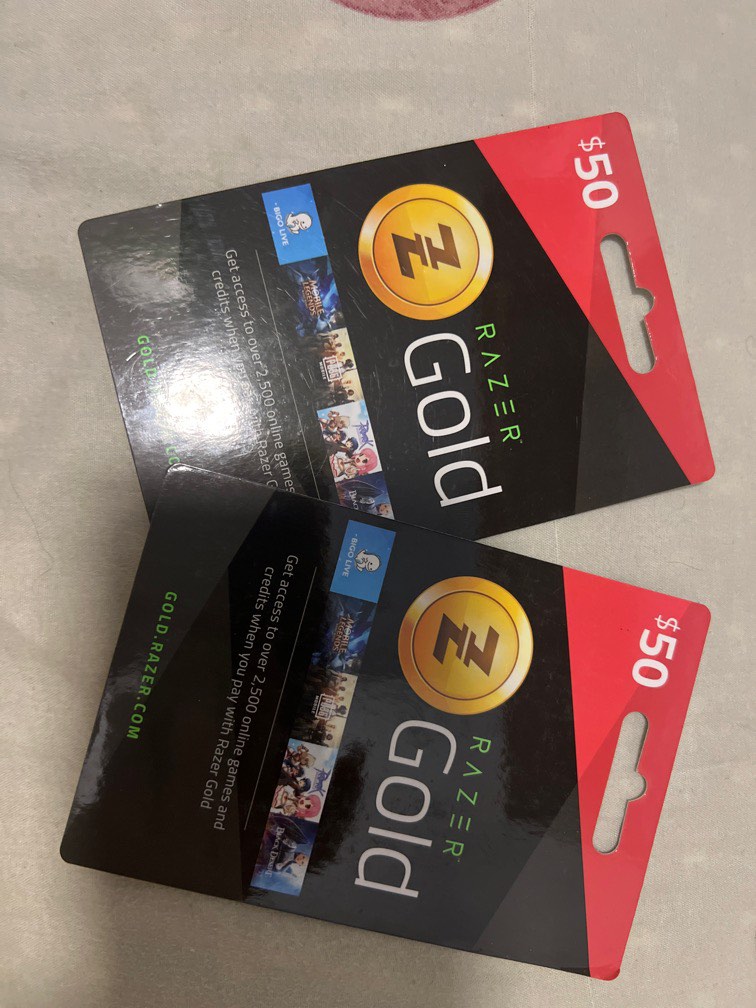 Razer Gold $50 card, Video Gaming, Gaming Accessories, In-Game Products ...
