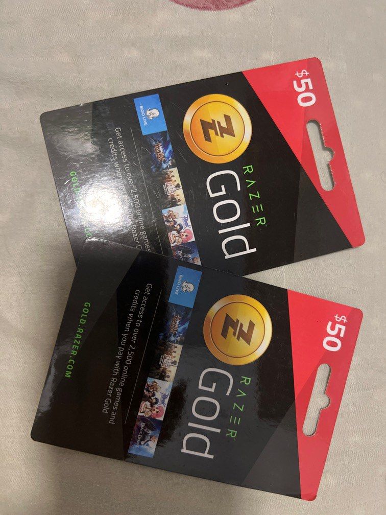 Razer Gold $50 card, Video Gaming, Gaming Accessories, In-Game Products ...
