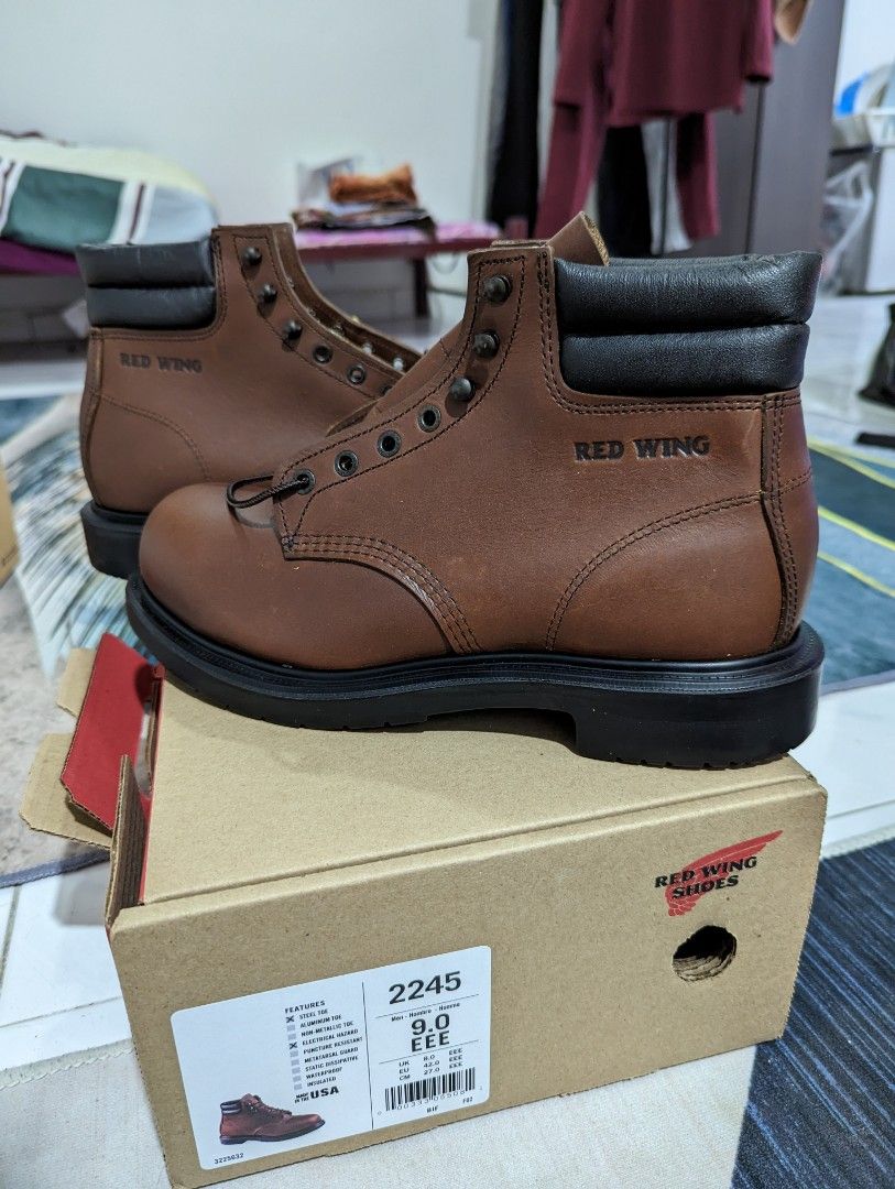 Red Wing Safety Shoes 2245 UK8, Men's Fashion, Footwear, Boots on Carousell