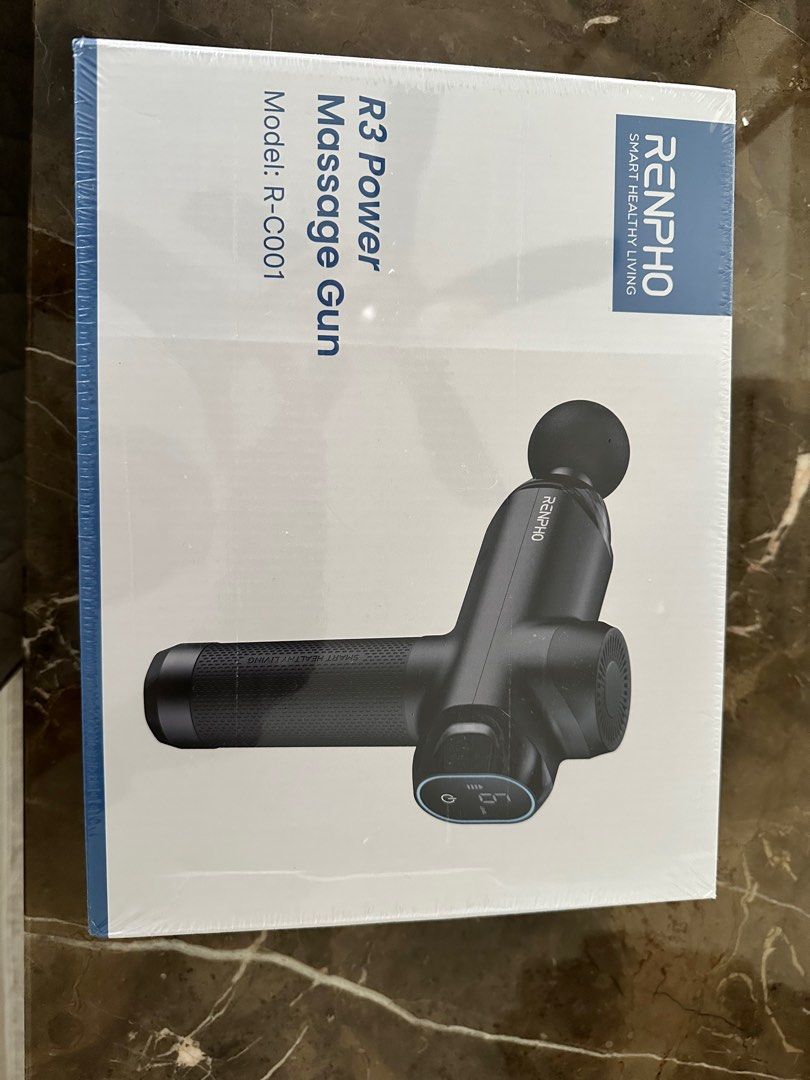 Renpho R3 Massage Gun, Health & Nutrition, Massage Devices on Carousell