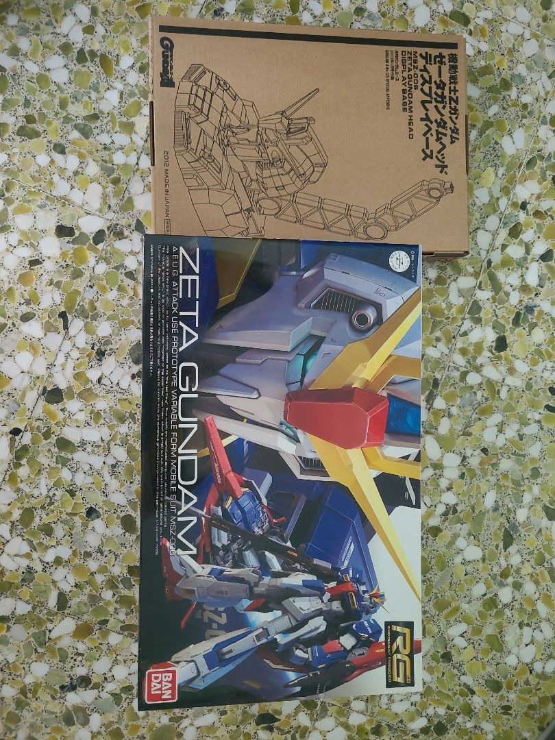 RG Zeta Gundam with head display stand. Rare, Hobbies & Toys, Toys ...
