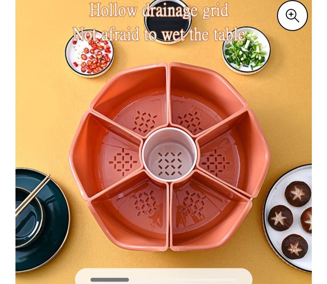 Rotable Food Serining Container, Furniture & Home Living, Bathroom ...