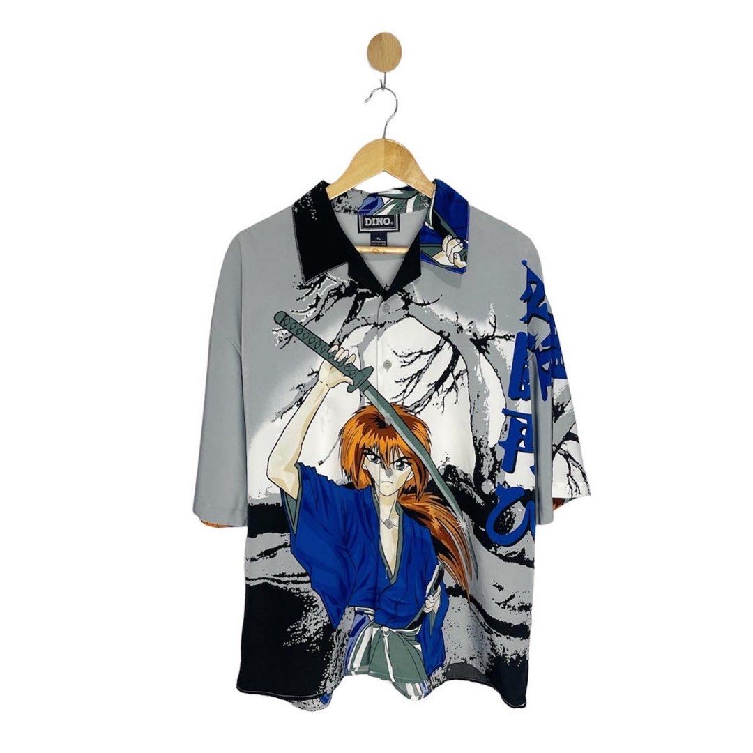 samurai x graphic polo, Men's Fashion, Tops & Sets, Formal Shirts on ...