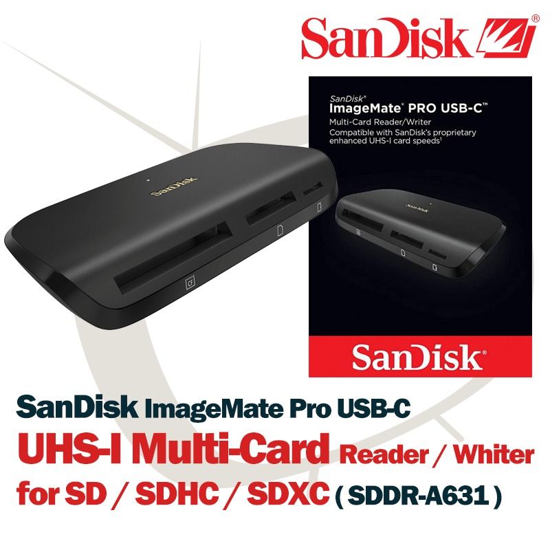 SanDisk ImageMate PRO USB-C 多卡讀卡器 Reader ( SDDR-A631 ), 電腦＆科技, 電腦周邊及配件 ...