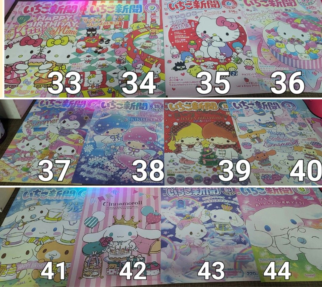 SANRIO/HELLO KITTY POSTERS!!!, Hobbies & Toys, Memorabilia ...