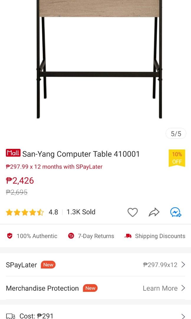 SANYANG STUDY TABLE 410001 on Carousell