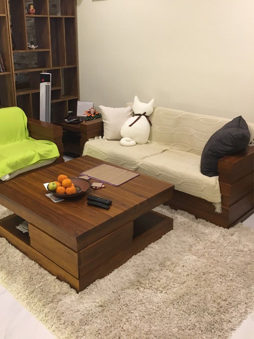 Scanteak Balinese style coffee table, Furniture & Home Living ...