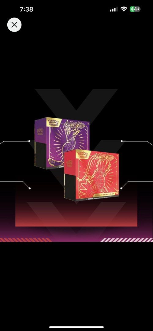 Scarlet & Violet ETB last 5 sets, Hobbies & Toys, Toys & Games on Carousell