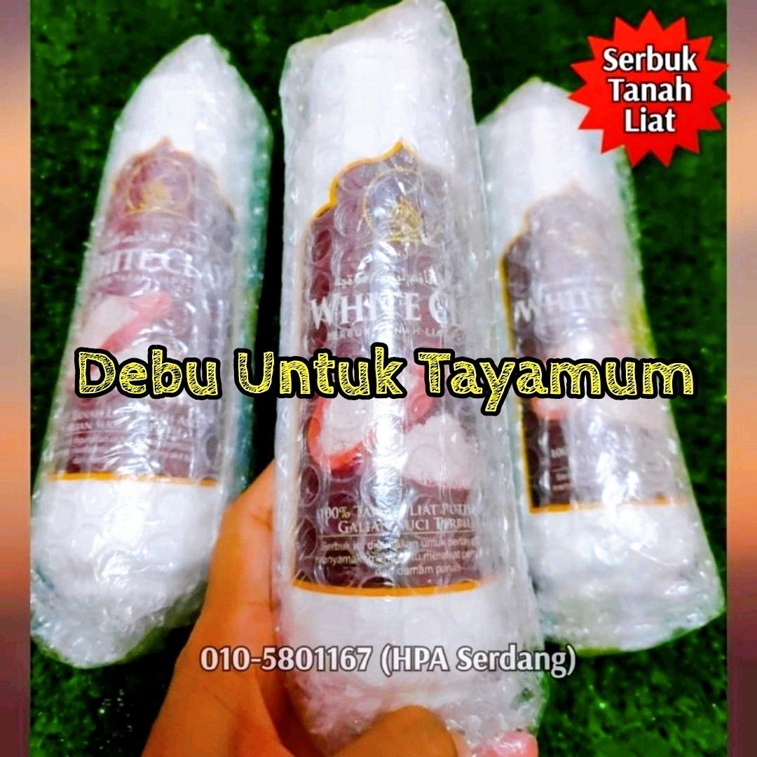 Debu Untuk Tayamum / Serbuk Tanah Liat Putih / White Clay, Everything ...