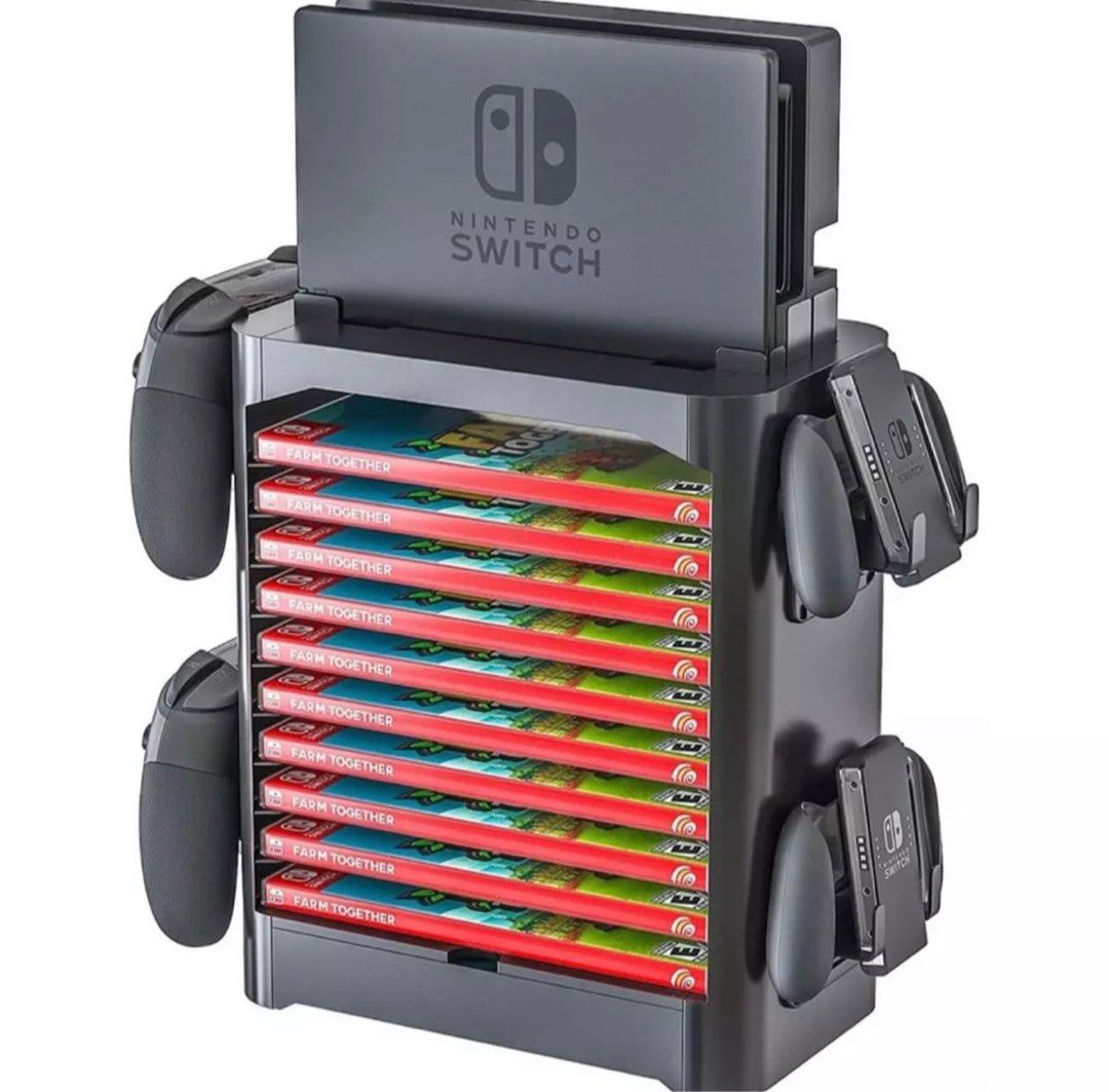 (SG Ready Stock) All-in-1 Nintendo Switch Storage Tower, Video Gaming ...