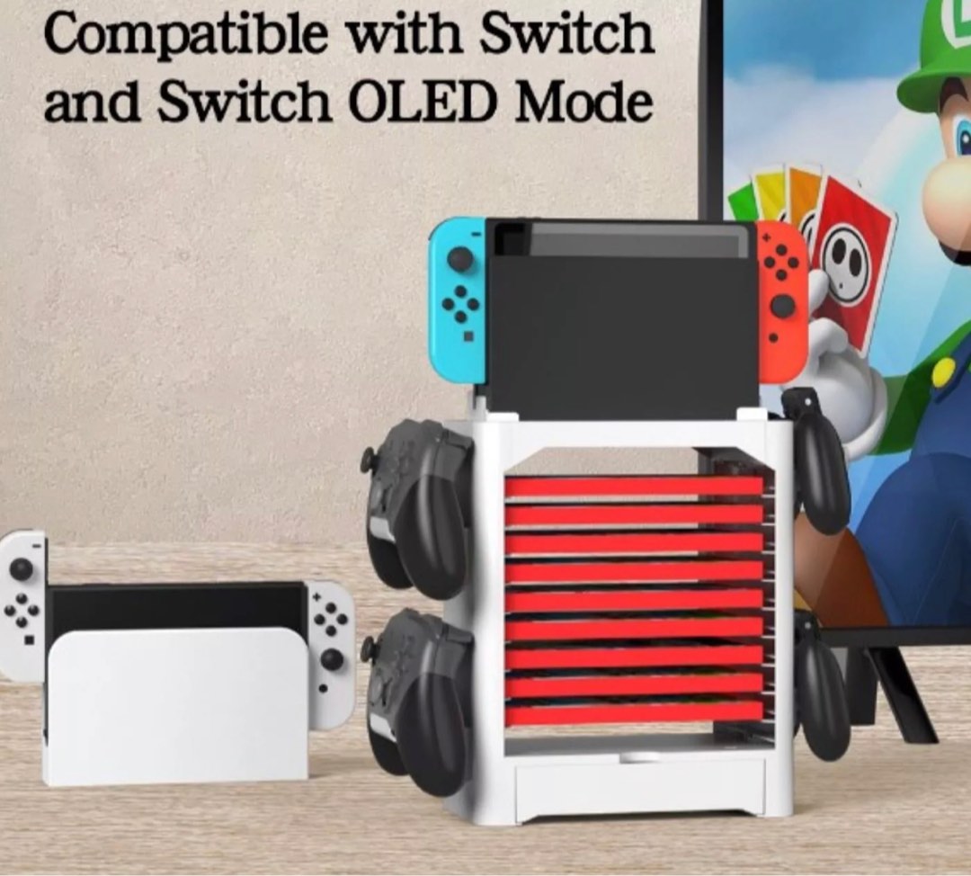 (SG Ready Stock) All-in-1 Nintendo Switch Storage Tower, Video Gaming ...