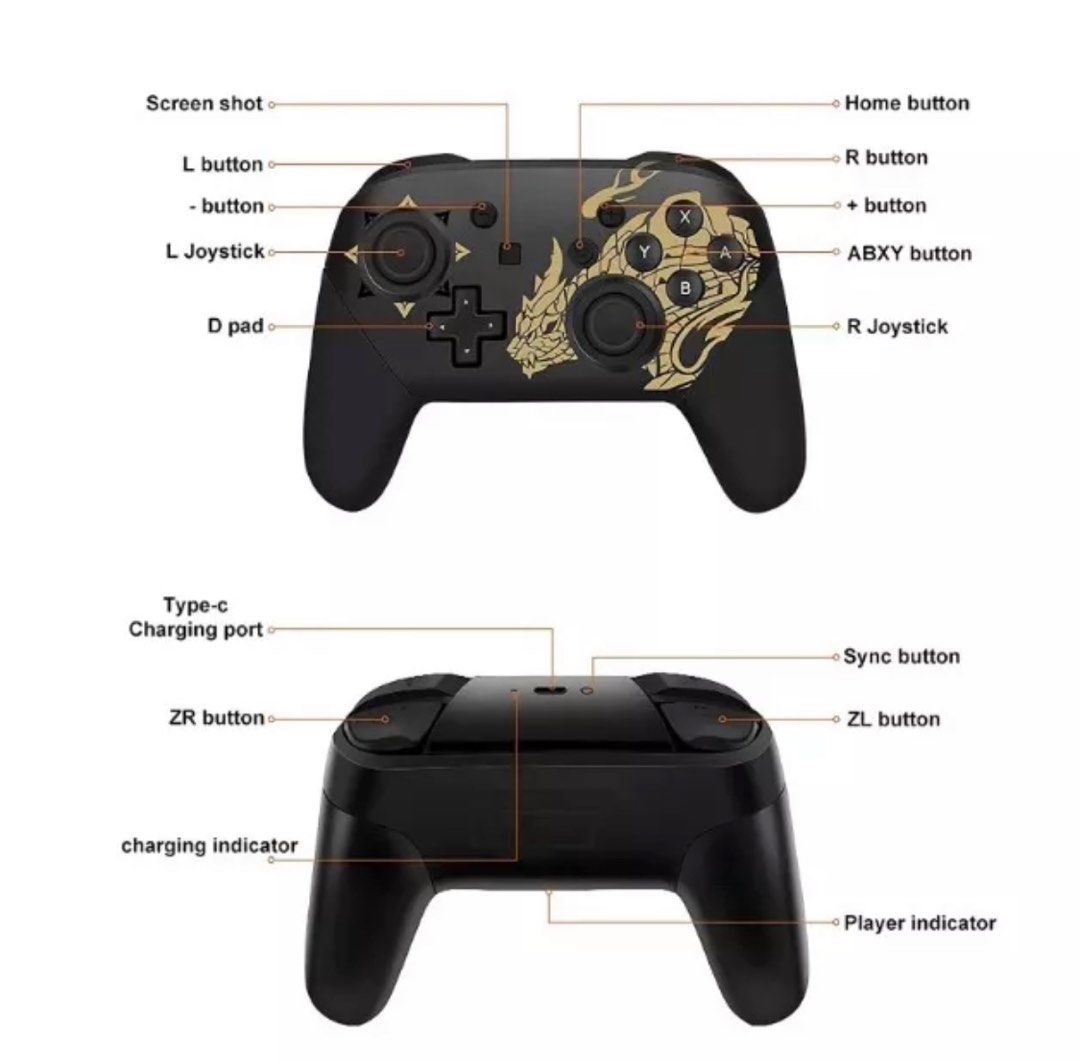 (SG Ready Stock) Pro Wireless Bluetooth Controller for Nintendo Switch ...