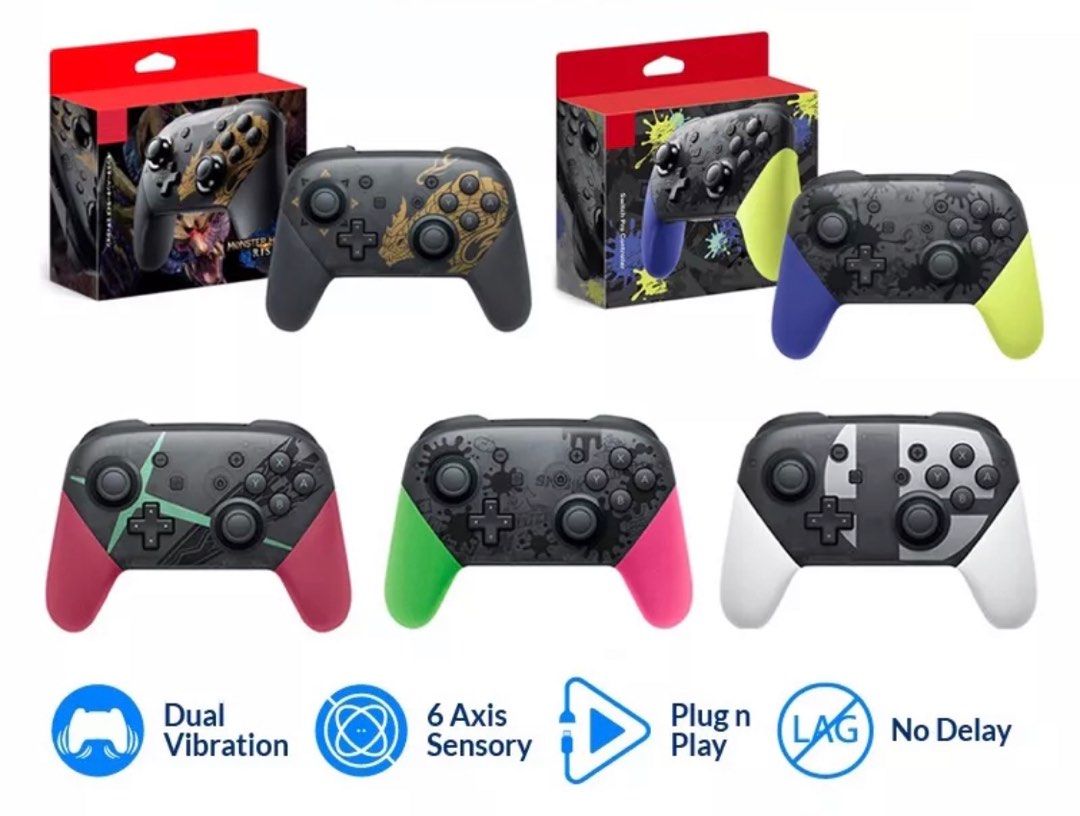 (SG Ready Stock) Pro Wireless Bluetooth Controller for Nintendo Switch ...
