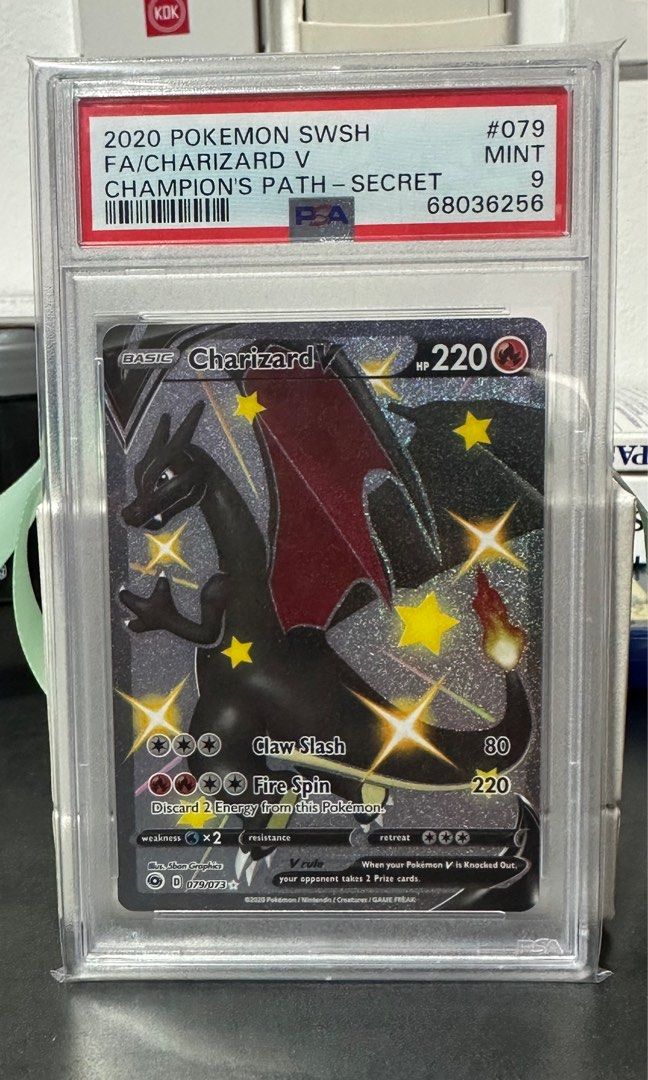 Shiny Charizard V PSA 9 Champions Path 079/ 73, Hobbies & Toys, Toys ...