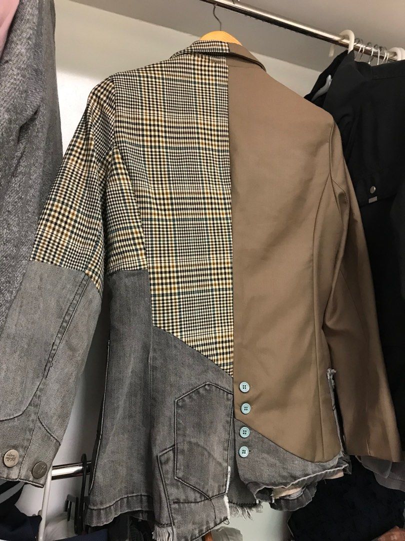 STUSSY REWORKED SUIT JACKET, Men's Fashion, Coats, Jackets and Outerwear on Carousell