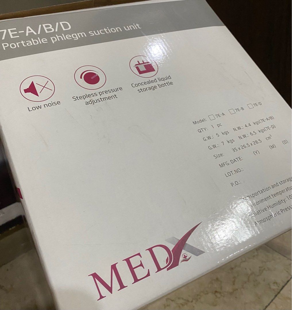 Suction Machine Medx, Health & Nutrition, Medical Supplies & Tools on ...