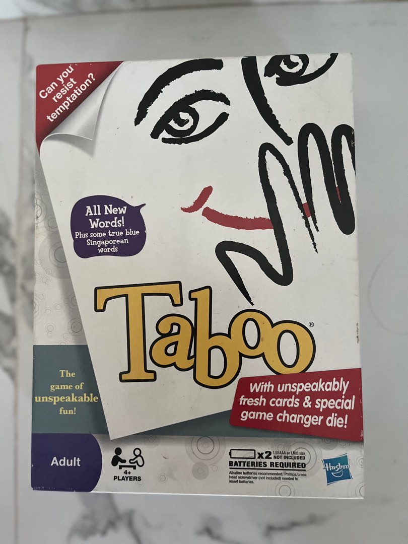 Taboo card game box(old version), Hobbies & Toys, Toys & Games on Carousell