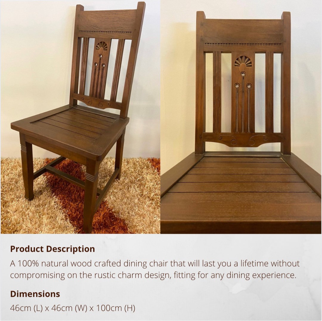 Teakwood Dining Chair, Furniture & Home Living, Furniture, Chairs on ... Teakwood Dining Chair, Furniture & Home Living, Furniture, Chairs on ...