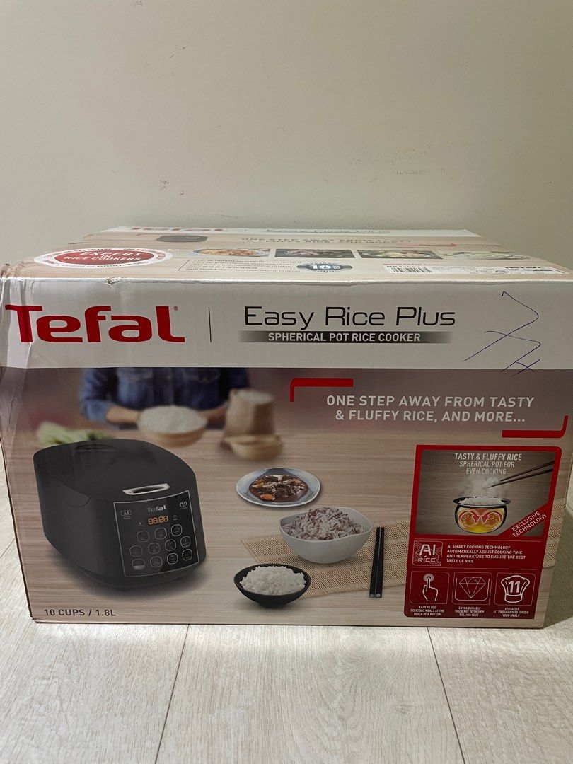 Tefal Easy Rice Plus Spherical Pot Rice Cooker RK736B65, TV & Home ...