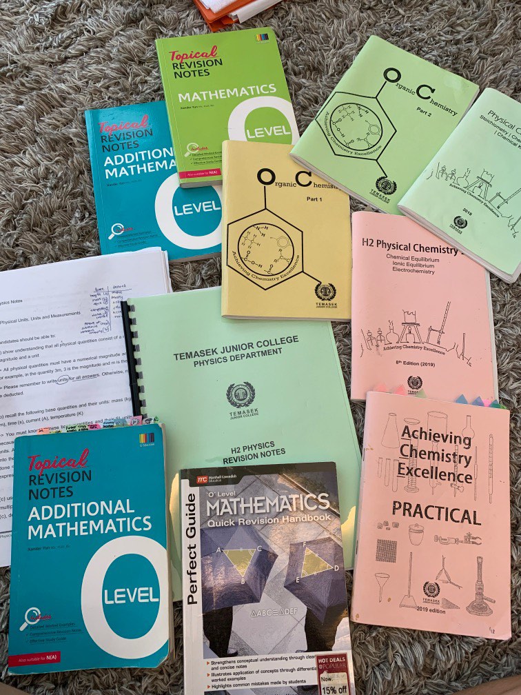 Temasek JC, H2 Chem, H2 Physics, O Level A math, E Math Revision ...