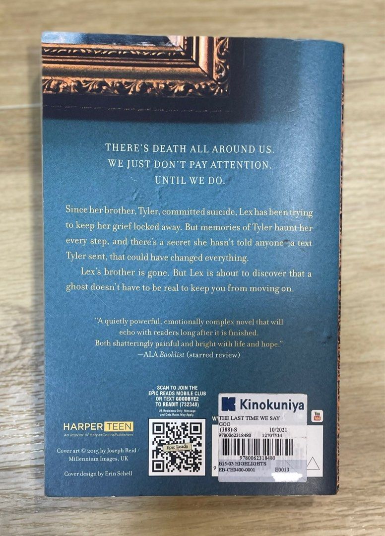 the last time we say goodbye by cynthia hand, Hobbies & Toys, Books ...