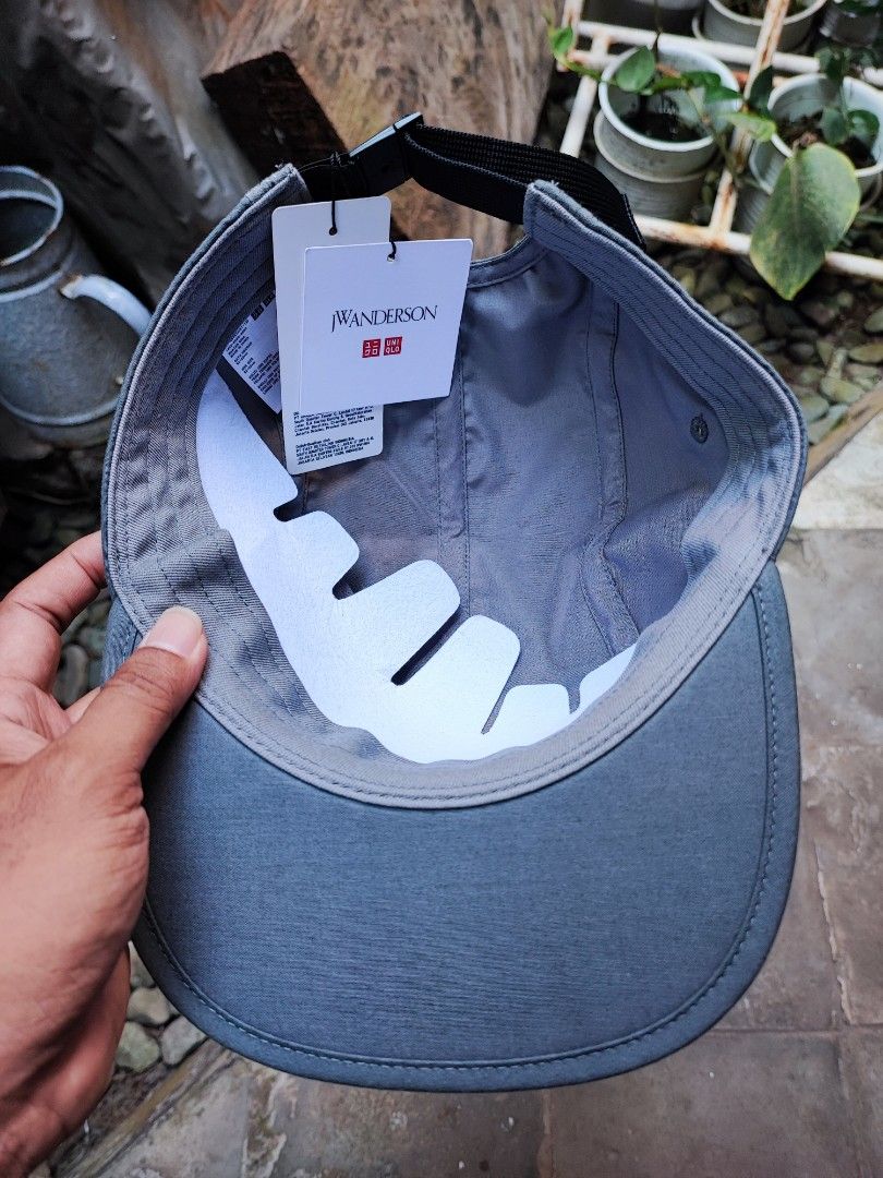 Topi Uniqlo x JW Anderson Five Panel Cap Color Block in Grey Chambray ...