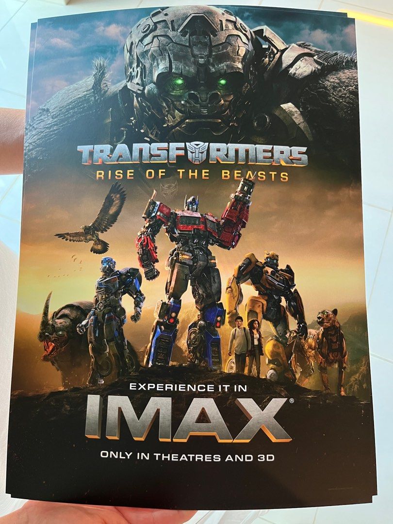 Transformer 5 IMAX poster, 興趣及遊戲, 收藏品及紀念品, 郵票及印刷品 - Carousell