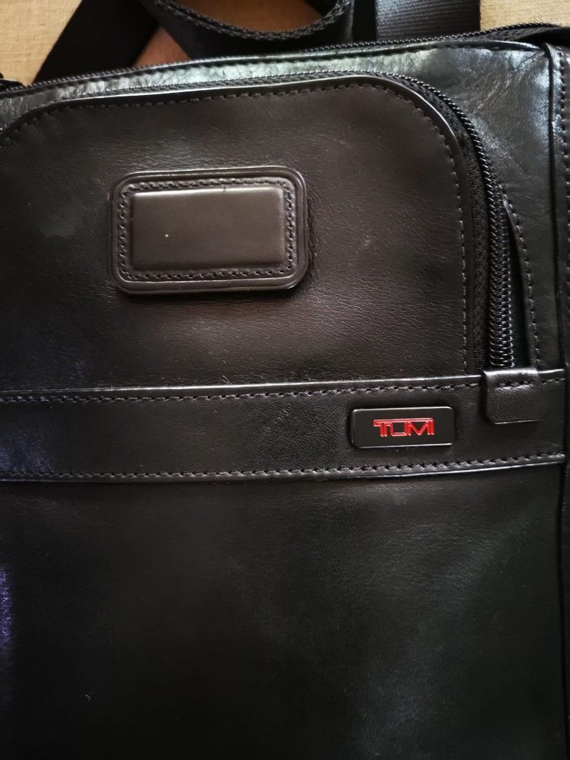 Tumi - Genuine Leather - Alpha - Small Pocket Crossbody Bag, Men's ...