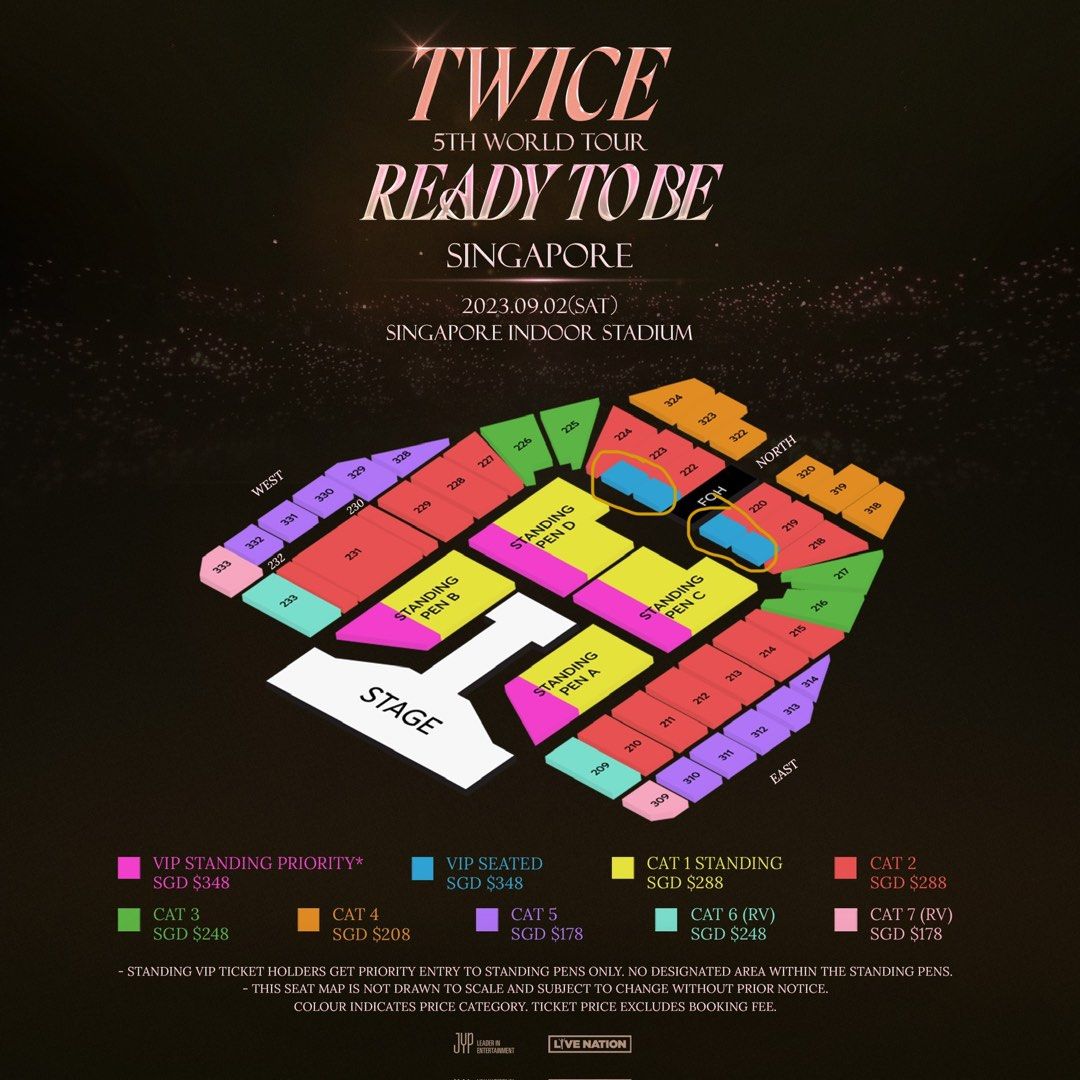 TWICE VIP SEATED, Tickets & Vouchers, Event Tickets on Carousell