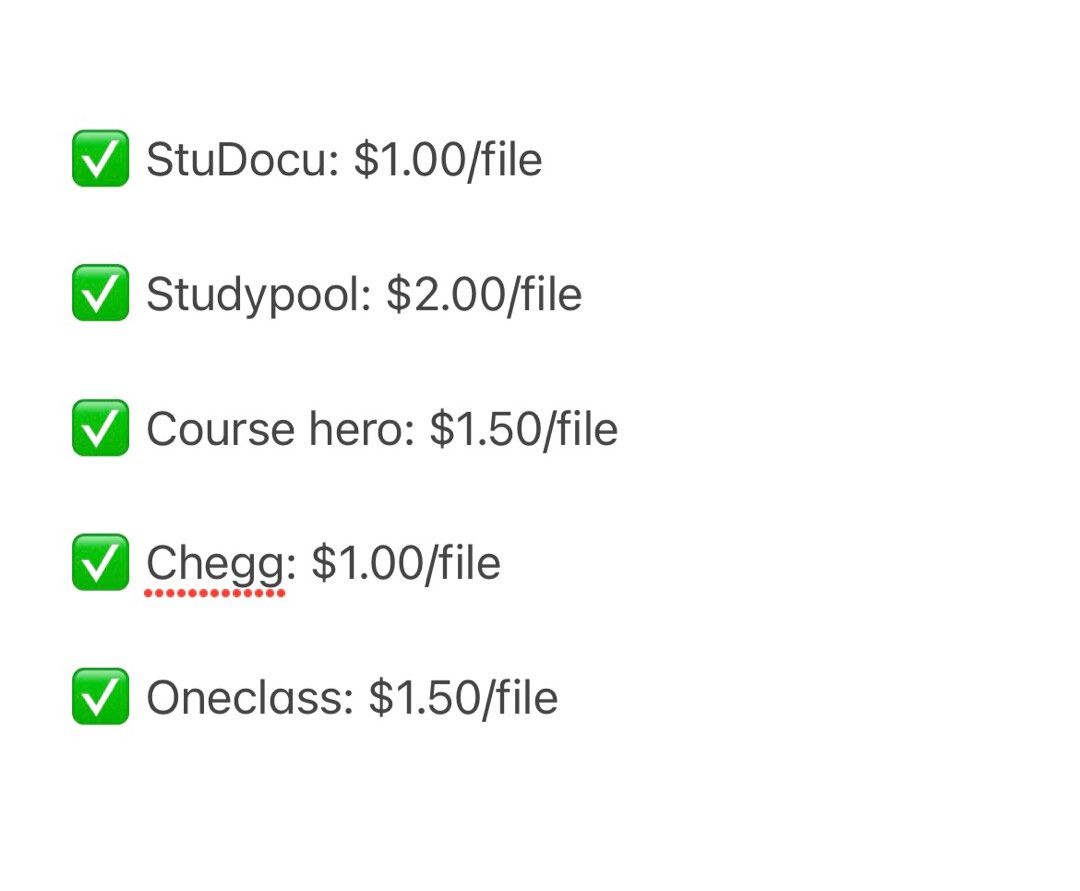 Unlock StuDocu, Studypool, course hero, chegg, oneclass Scribd, Everything Else on Carousell