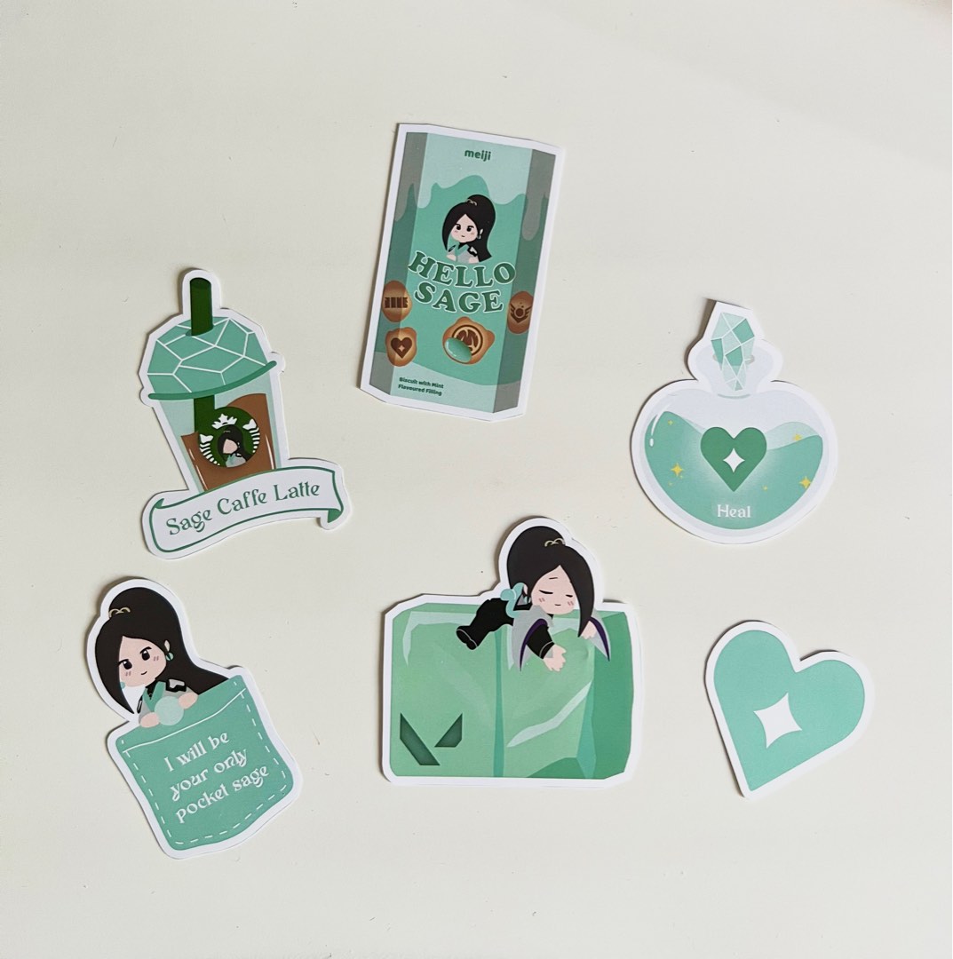 Valorant Stickers | Valorant Sage, Hobbies & Toys, Stationery & Craft ...