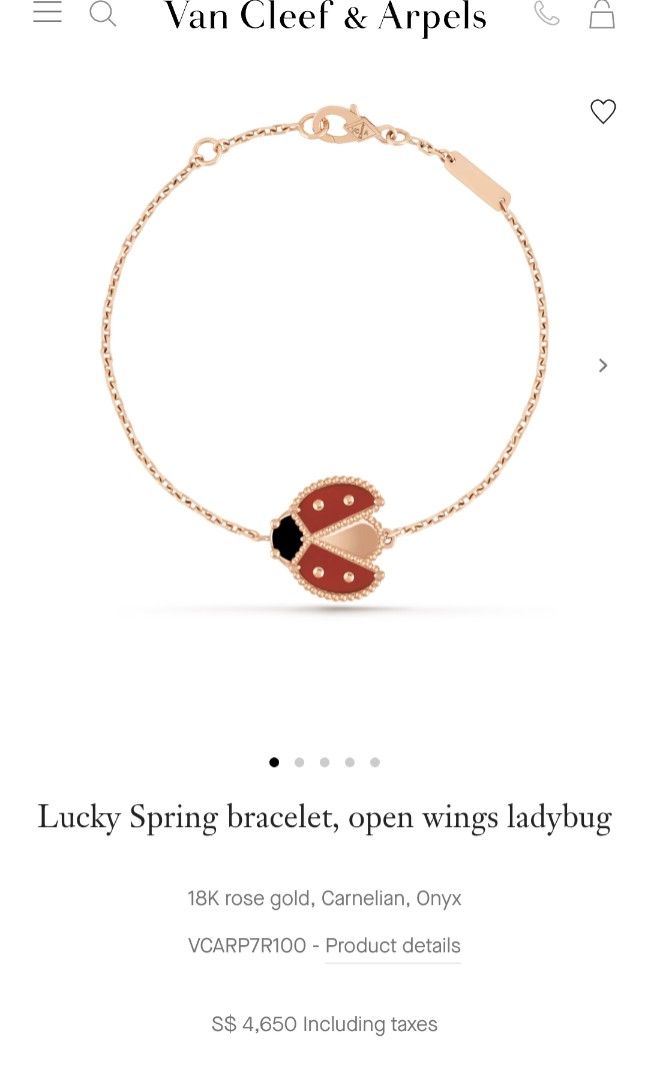Lucky Spring, Open Wings Ladybug; Van Cleef & Arpels, Men's Fashion ...