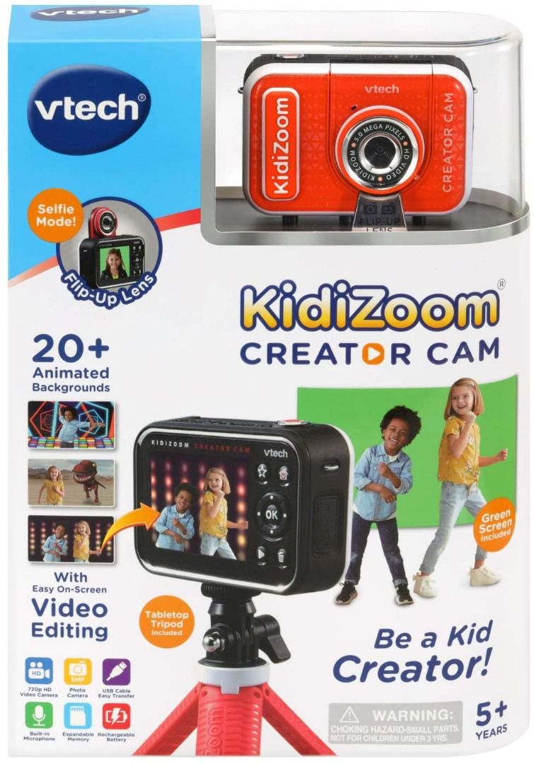 Vtech Kidizoom Creator Cam Kids HD Video Camera, Hobbies & Toys, Toys ...