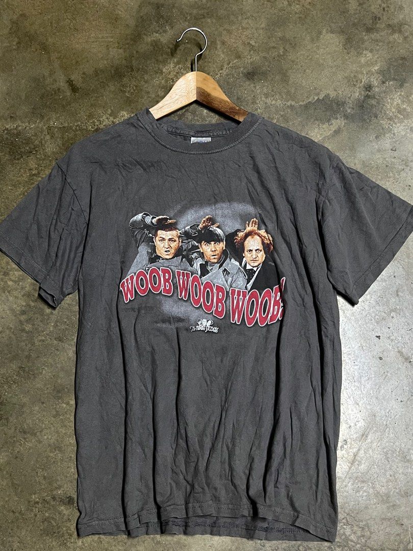 VTG Three Stooges Woob Woob Woob, Men's Fashion, Tops & Sets, Tshirts ...