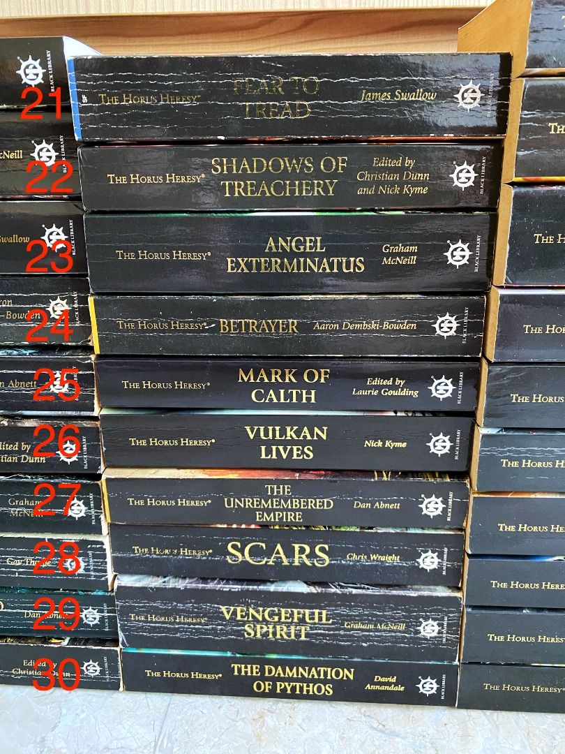 Warhammer 40k Horus Heresy Novels FULL SET Book 1-54, Hobbies & Toys ...