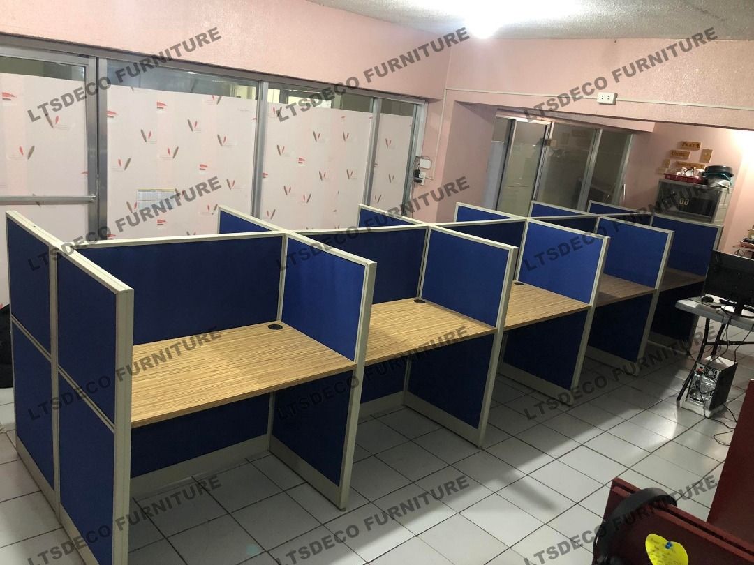 WORKSTATION TABLE 10 SEATER OFFICE PARTITION, Furniture & Home Living ...