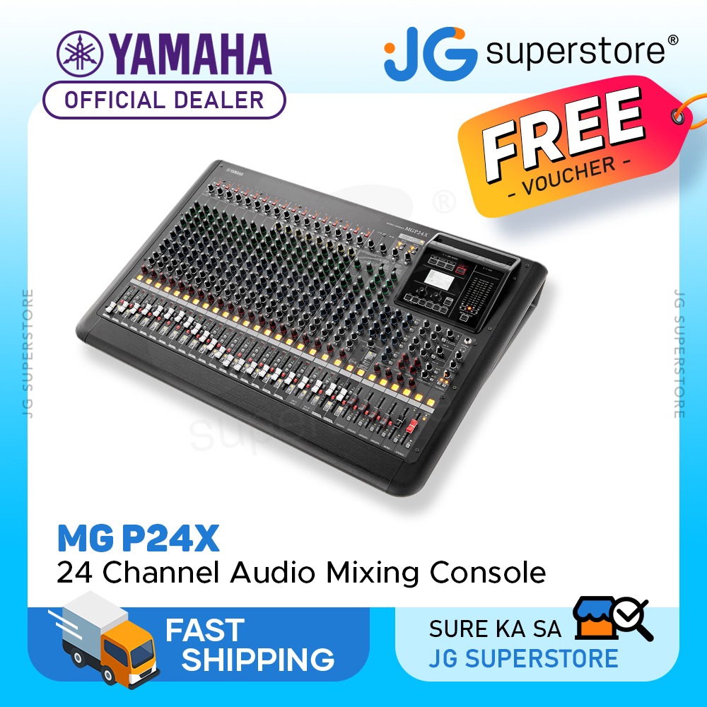 Yamaha MGP24X 24-Channel Premium Audio Console Mixer with 16 Built-In ...