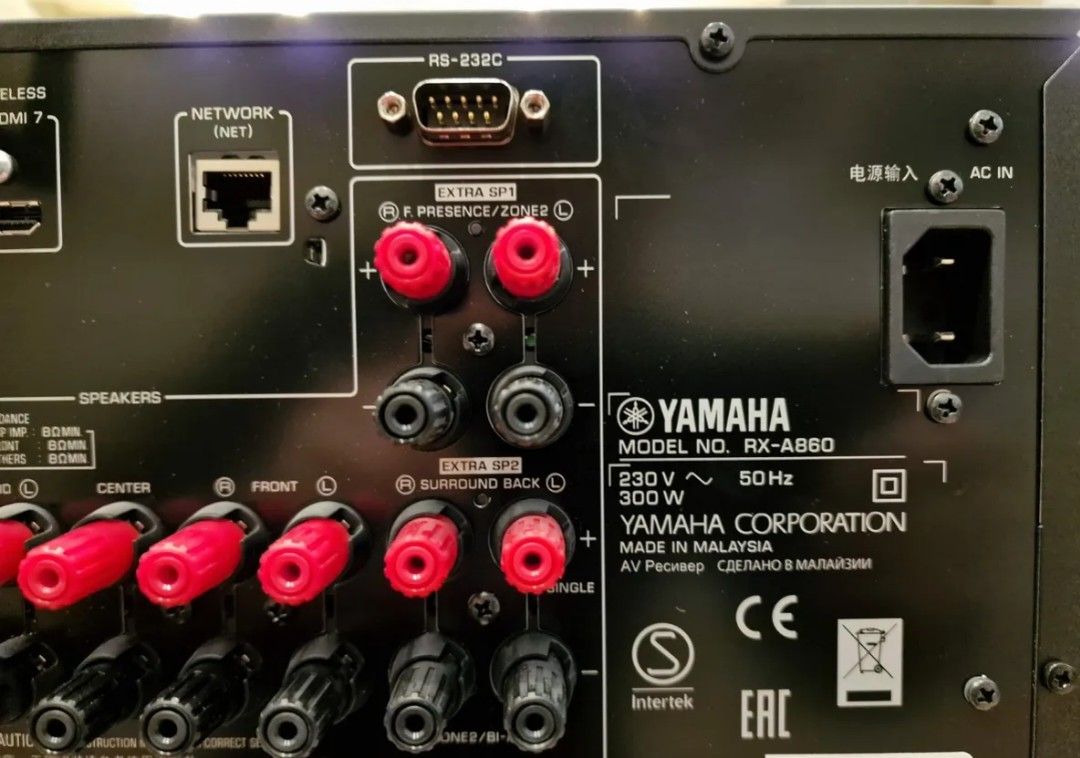 Yamaha RX-A860 AV Receiver - 4K & Dolby Atmos Dtsx (Black), 音響器材, 咪高風 ...