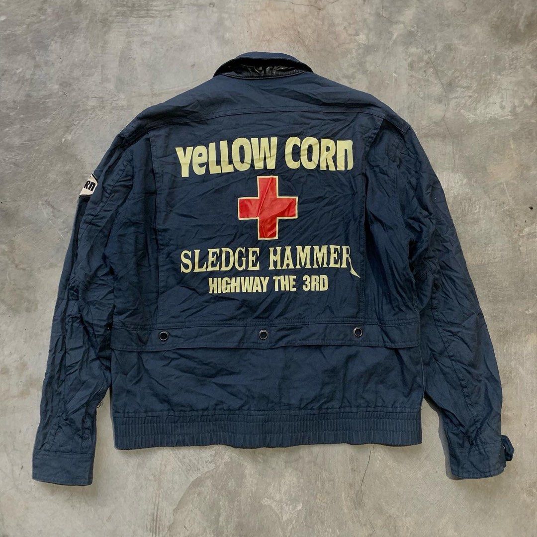 Yellow Corn Jacket, Fesyen Pria, Pakaian , Atasan di Carousell