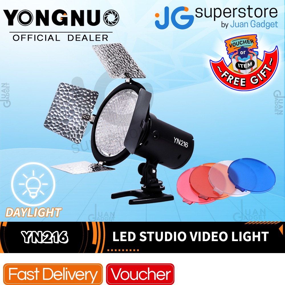 Yongnuo YN216 Daylight White LED On-Camera Fill Video Studio Light ...